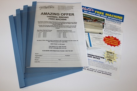 Blue Thermal Binding Covers - Meter Australia | Meter Australia